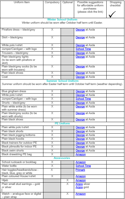 Delce Academy - Uniform